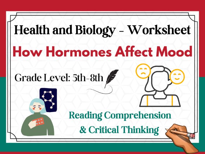 How Hormones Affect Mood: Reading Comprehension Passages & Questions ...