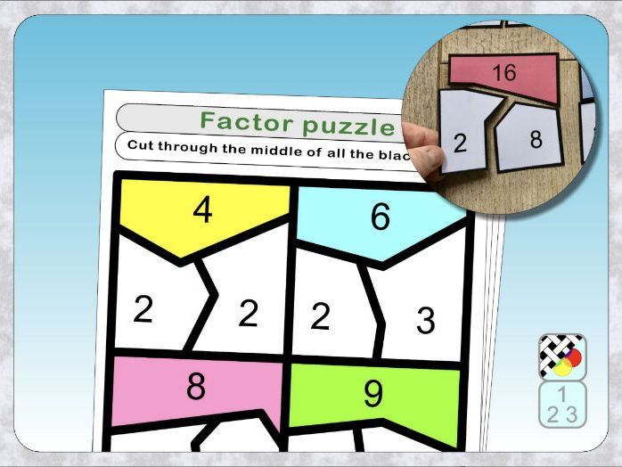 Factor puzzle | Teaching Resources