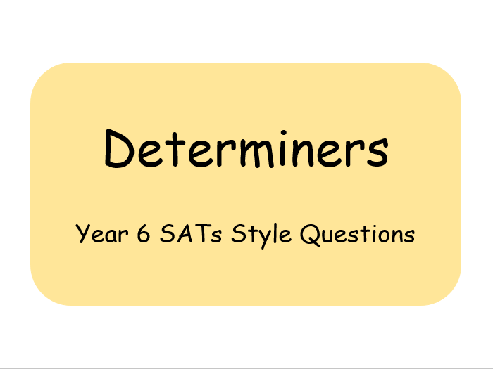 Variety of Year 6 SATs Style Questions | Teaching Resources