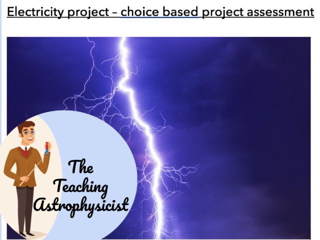Grade 7/8/9 Electricity project | Teaching Resources