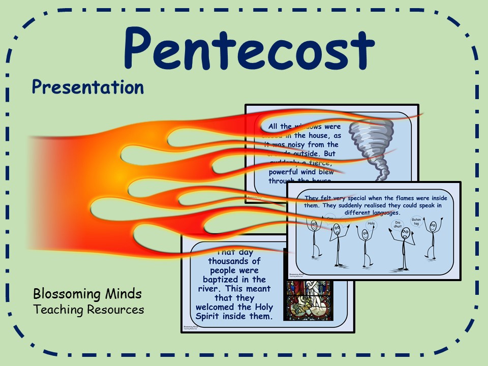 The story of Pentecost presentation by blossomingminds | Teaching Resources
