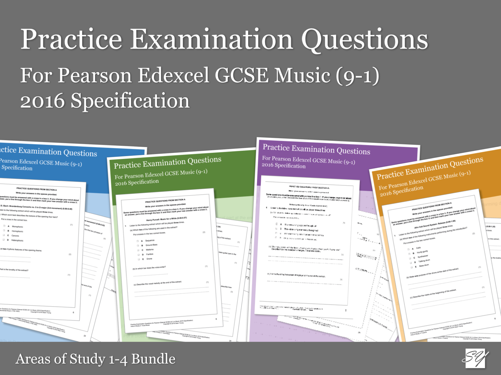 Practice Exam Questions Bundle For Pearson Edexcel GCSE Music 2016 Practice Exam Questions Bundle For Pearson Edexcel GCSE Music 2016