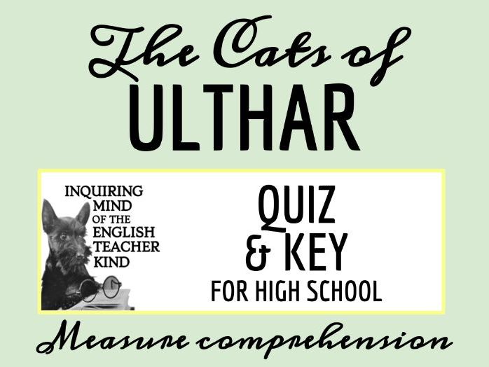 "The Cats of Ulthar" by H.P. Lovecraft Resource Bundle | Teaching Resources