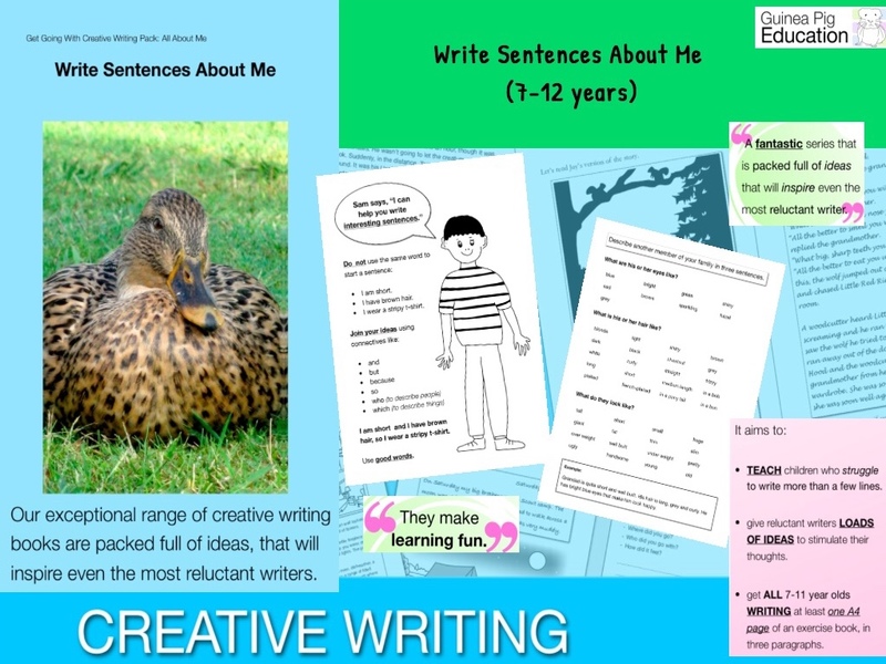 Write Sentences About Me (7-11 years) by guineapigeducation | Teaching ...