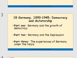Paper 1 Section A: Germany 1890 - 1945 Part one: Germany and the growth ...