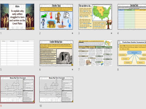GCSE History Edexcel The American West Unit 1 Bundle (9 lessons) | Teaching Resources