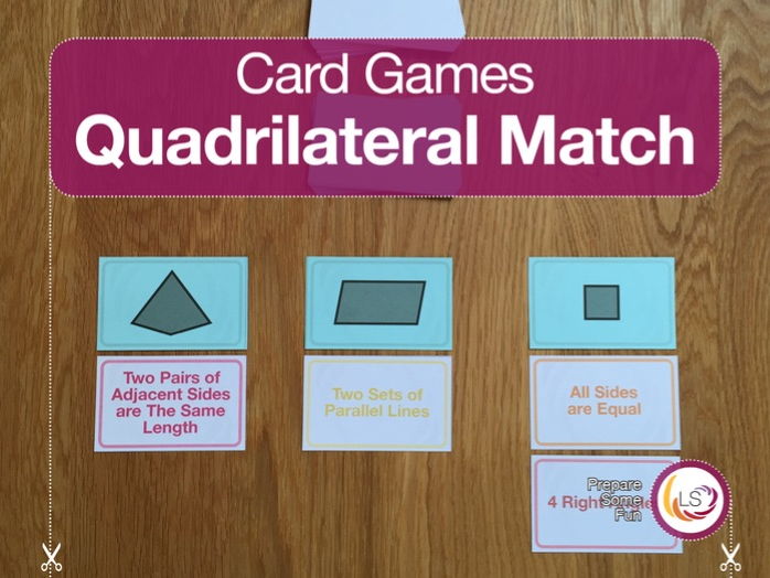Quadrilateral Match Card Game | Teaching Resources