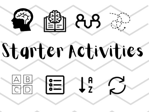 Starter Activities Teaching Resources