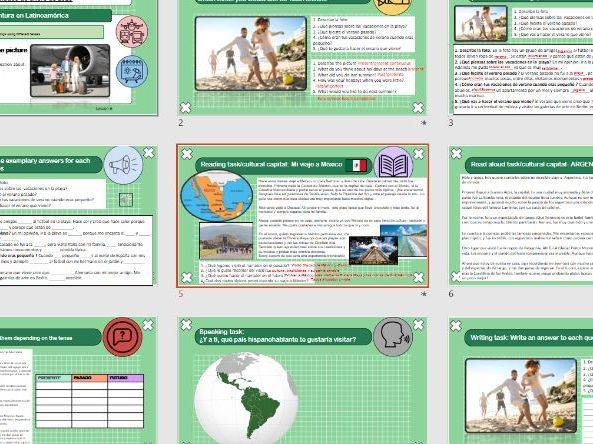 M2 SPANISH NEW GCSE: Mi aventura en Latioamérica | Teaching Resources