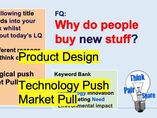 Technology Push Market Pull Theory | Teaching Resources