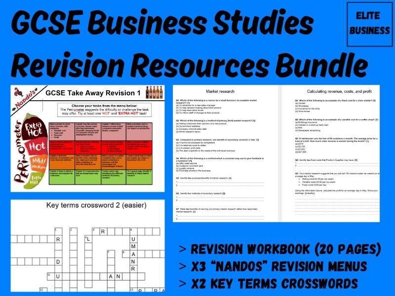 GCSE Business Revision Resources Bundle | Teaching Resources