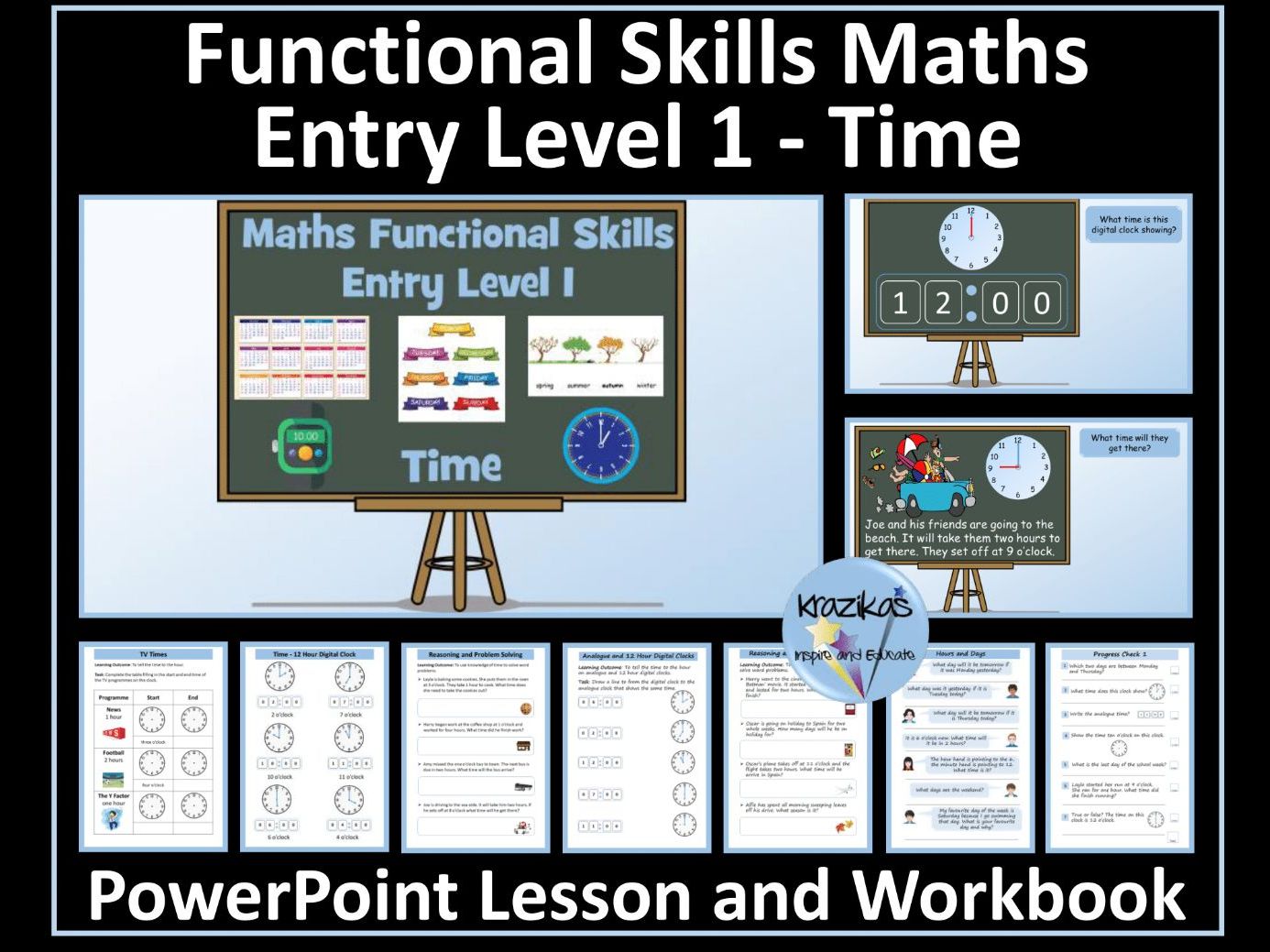 Functional Skills Maths Entry Level 1 Time Teaching Resources