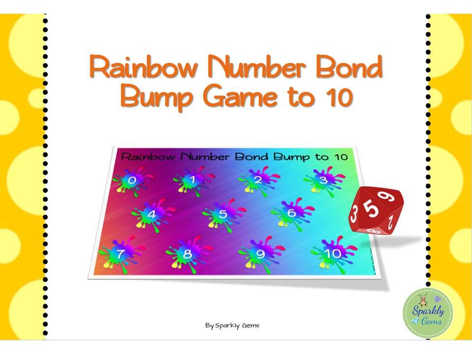 Number Bond Bump To 10 Game Teaching Resources