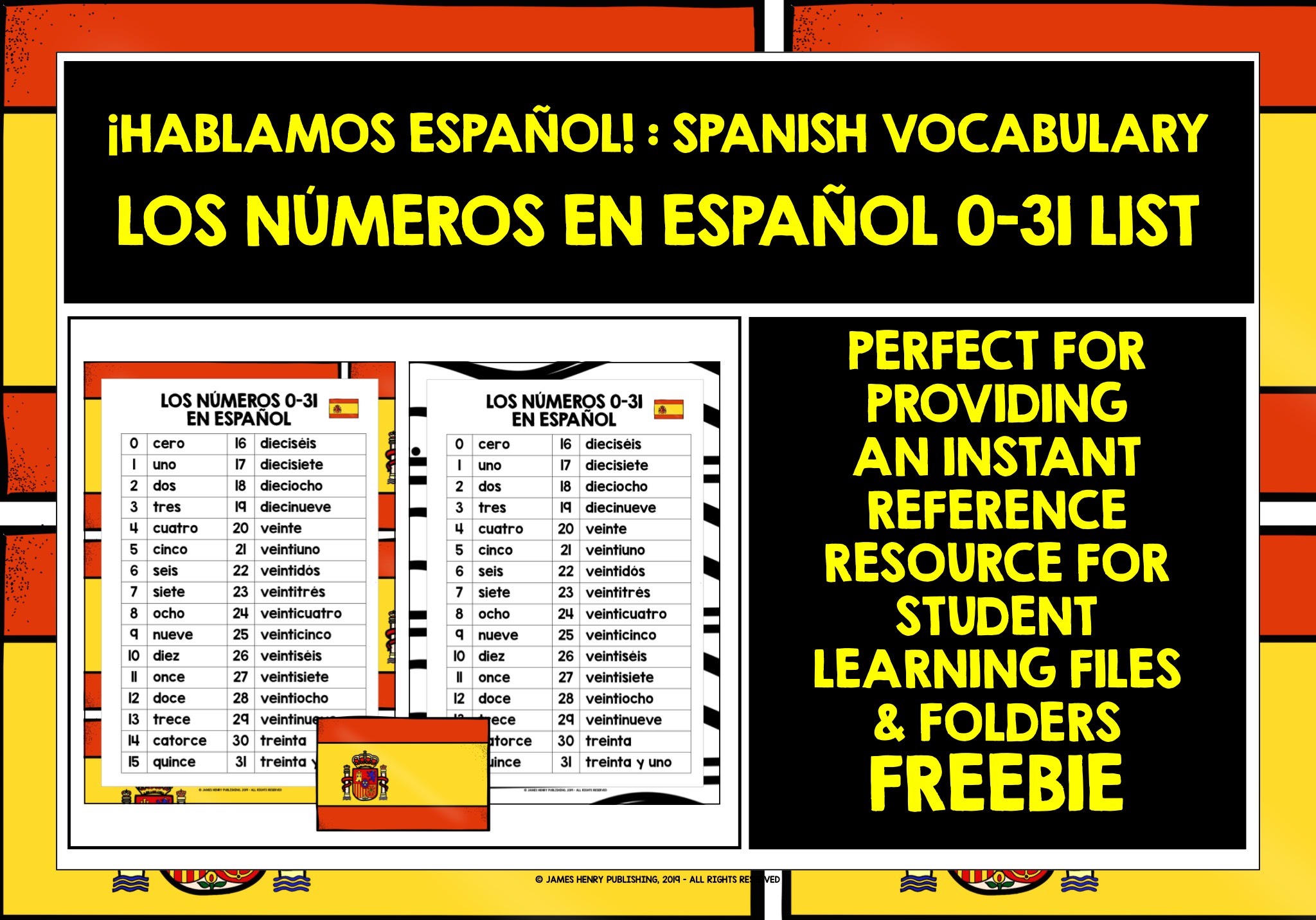 Spanish Numbers 31 100