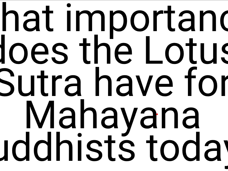 What importance does the Lotus Sutra have for Mahayana Buddhists today ...
