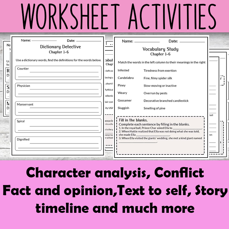 Ella enchanted Novel Study | Teaching Resources