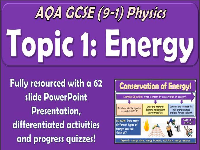 AQA GCSE (9-1) Physics Paper 1 Bundle | Teaching Resources