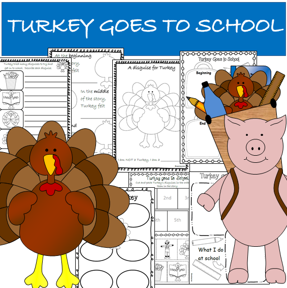 Turkey Goes to School book companion and sequencing | Teaching Resources