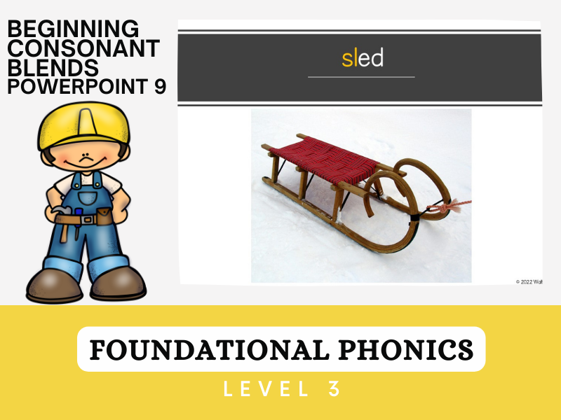 Beginning Consonant Blends | Phonics Slides 9 | Teaching Resources