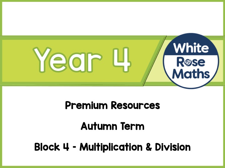 Year 4 Multiplication Division Teaching Resources