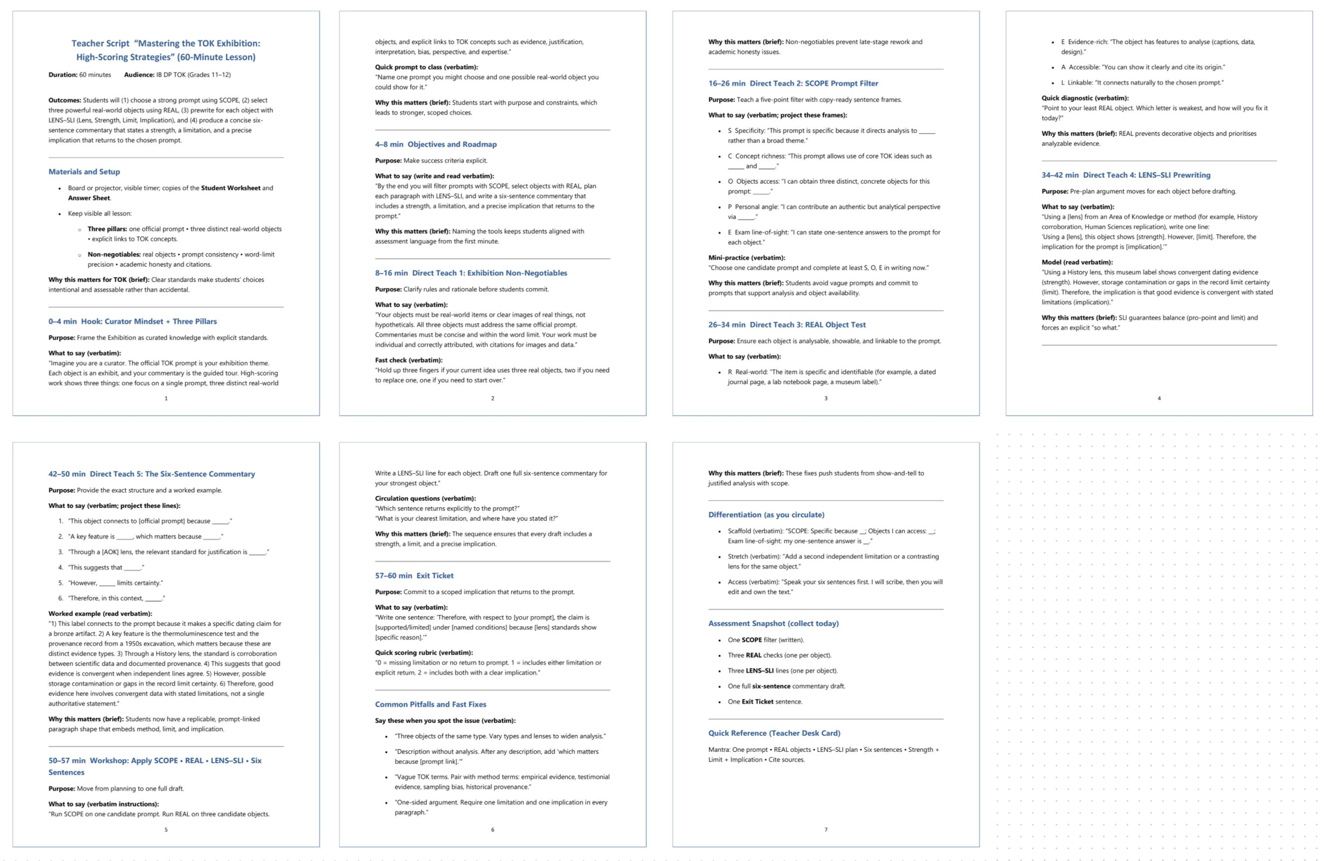 IB DP Theory of Knowledge (TOK): 20 Topic Audio Summaries with ...