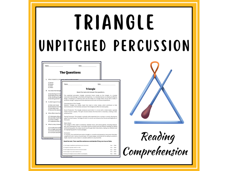 Triangle Reading Comprehension Passages & Questions Worksheets ...