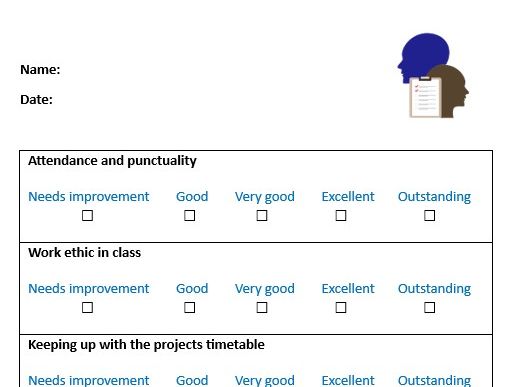 Student Self-assessment | Teaching Resources