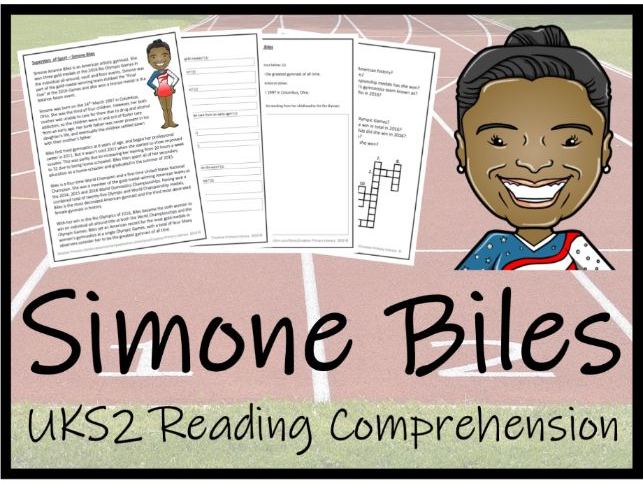 UKS2 Simone Biles Reading Comprehension & Biography Unit Bundle ...