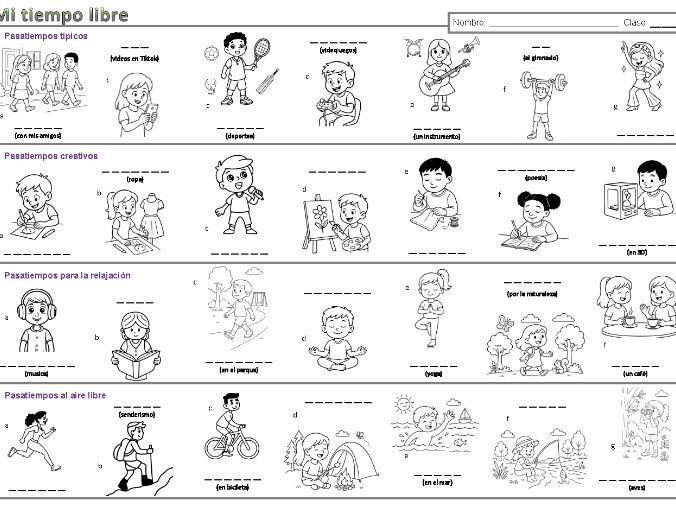 Mi Tiempo Libre | Teaching Resources