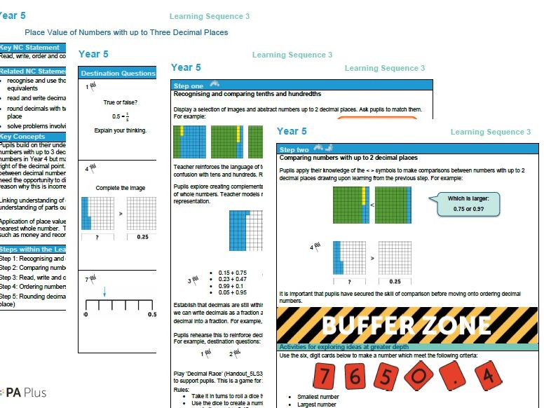 ESSENTIALmaths Year 5 Maths Plan Decimal Place Value Teaching Resources