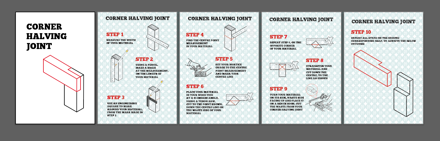 DT Corner Halving Joint Manual | Teaching Resources