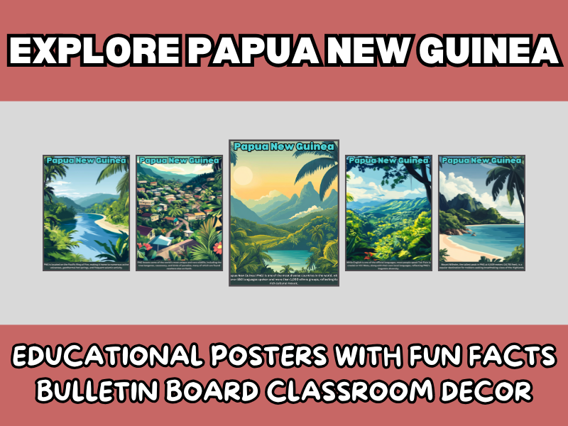 Explore Papua New Guinea – Educational Posters with Fun Facts ...