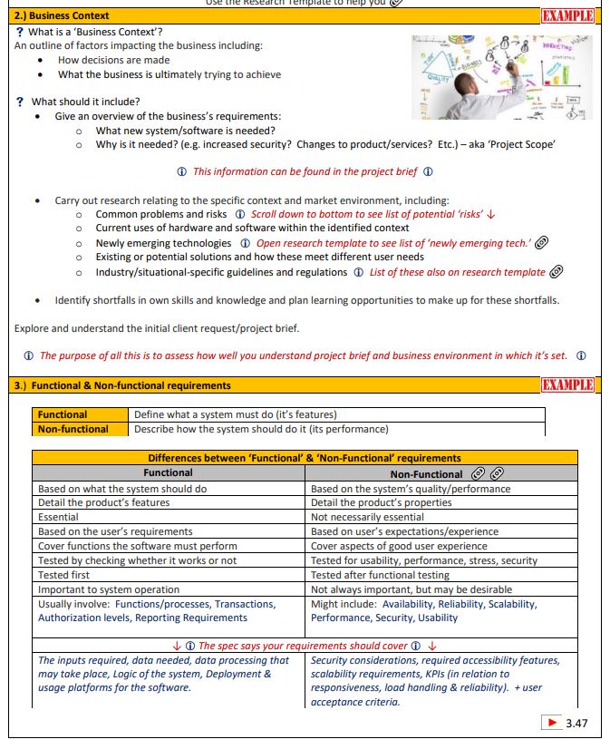 T-Level Digital - Occupational Specialism Task 1 (Analysis & Design ...