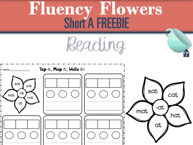 FREEBIE - Short A Fluency Flowers Orthographic Mapping | Teaching Resources