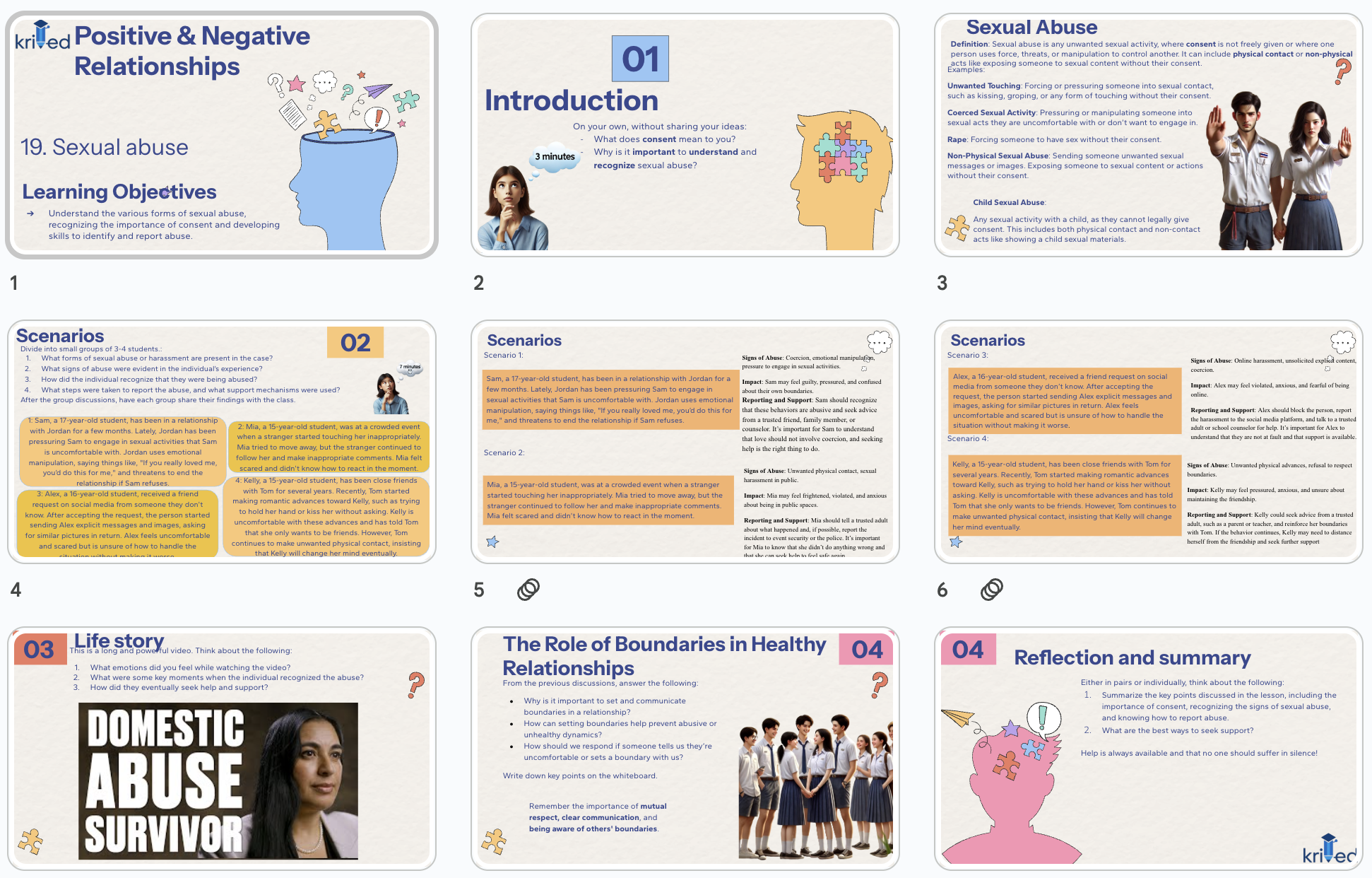 Sexual Abuse – KS4 Year 10 PSHE Lesson on Safety, Respect and Reporting ...