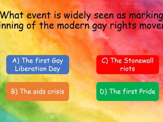 LGBT+ Quiz PHSE lesson (great for Pride Month) | Teaching Resources