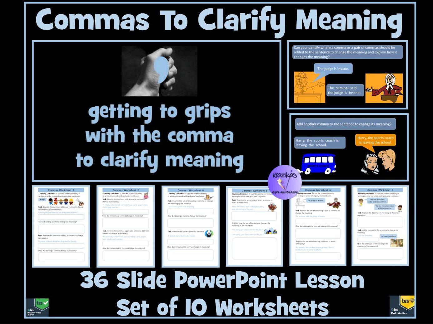 Commas To Clarify Meaning Teaching Resources Commas To Clarify Meaning Teaching Resources