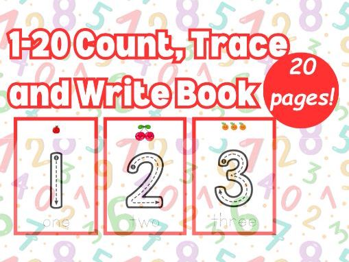 Trace and Write Numbers 1-20 | Teaching Resources