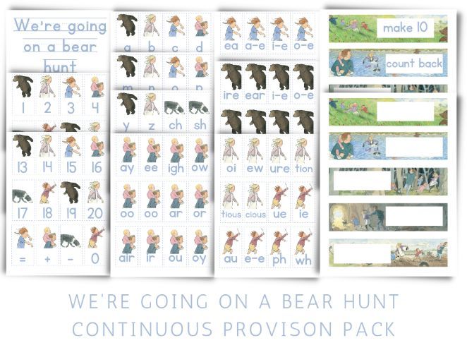 We're Going on a Bear Hunt KS1 Phonics and Maths Continuous Provision ...