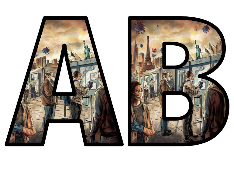 Global pandemics and geography Lettering Set Instant Display Title All ...