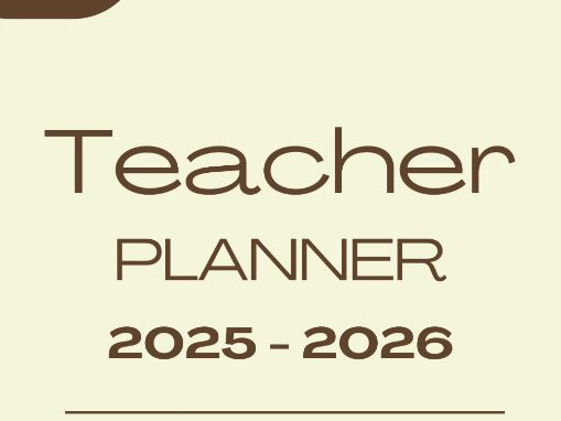 Teacher Academic Planner 2025 - 2026 | Teaching Resources