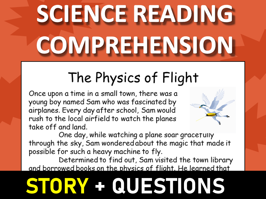 The Physics of Flight Reading Science Story Comprehension Questions ...