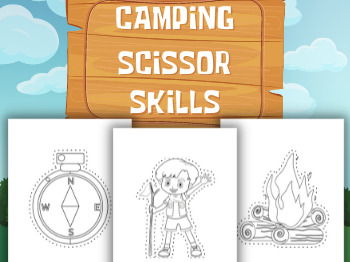 Camping Scissor Skills Worksheets – 19 Printable Cutting Practice ...