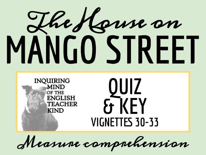 House on Mango Street Quiz and Answer Key Bundle | Teaching Resources