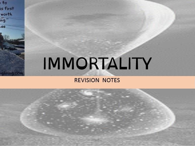 AQA GCSE Religious Studies B Unit 4 Immortality Revision Powerpoint ...
