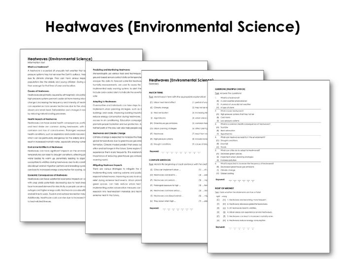 Heatwaves (Environmental Science) | Teaching Resources