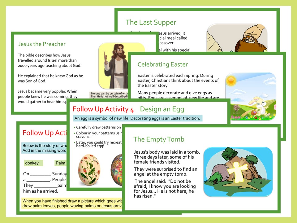 KS1 Easter Story (Incl. Holy Week) and Traditions Lesson Pack ...