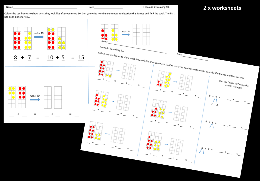 Adding Using the Make Ten Strategy | Teaching Resources
