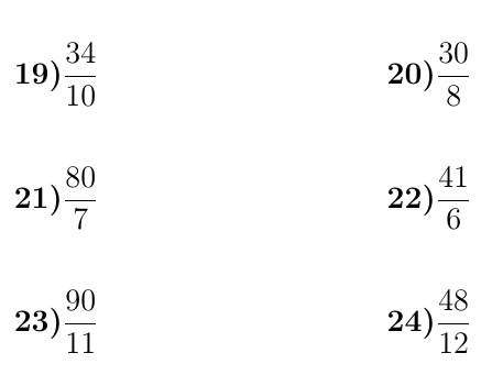 Converting fractions to mixed numbers worksheet (with solutions ...