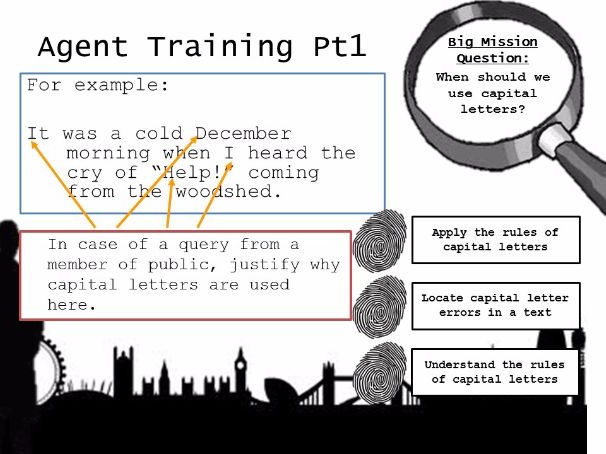 Literacy Private Investigators (PI): Capitals | Teaching Resources
